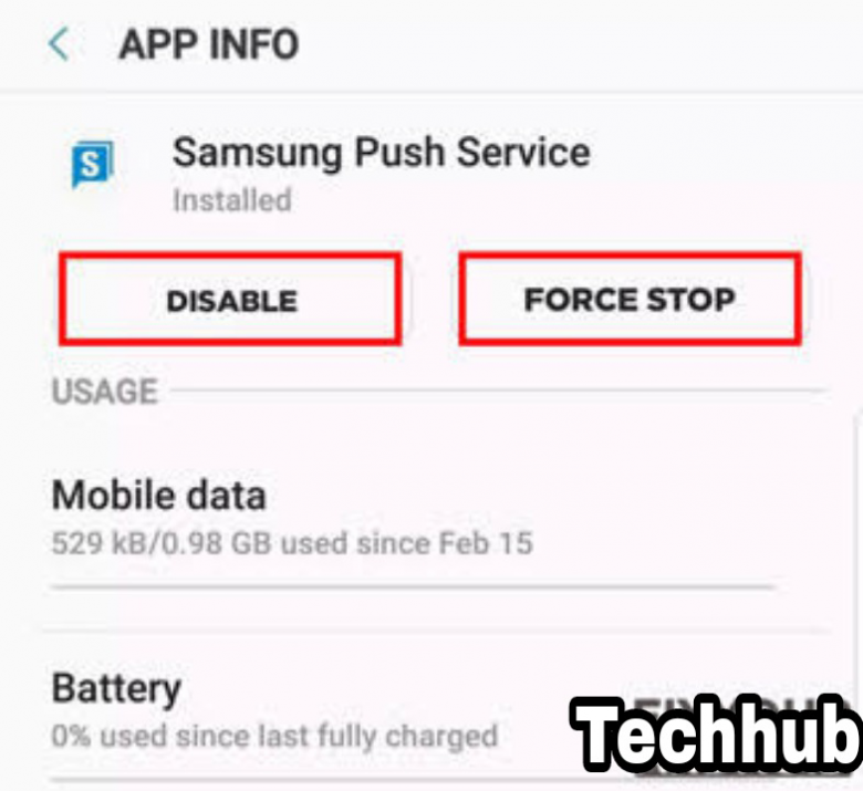 How To Disable Samsung Push Service - Techfixhub