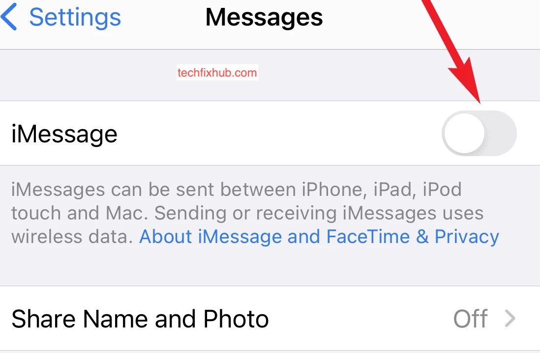 How to Turn iMessage Off for One Person - Techfixhub