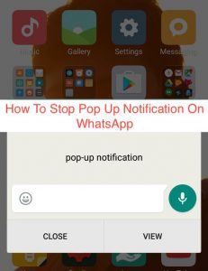 How To Stop Pop Up Notification On WhatsApp - Techfixhub